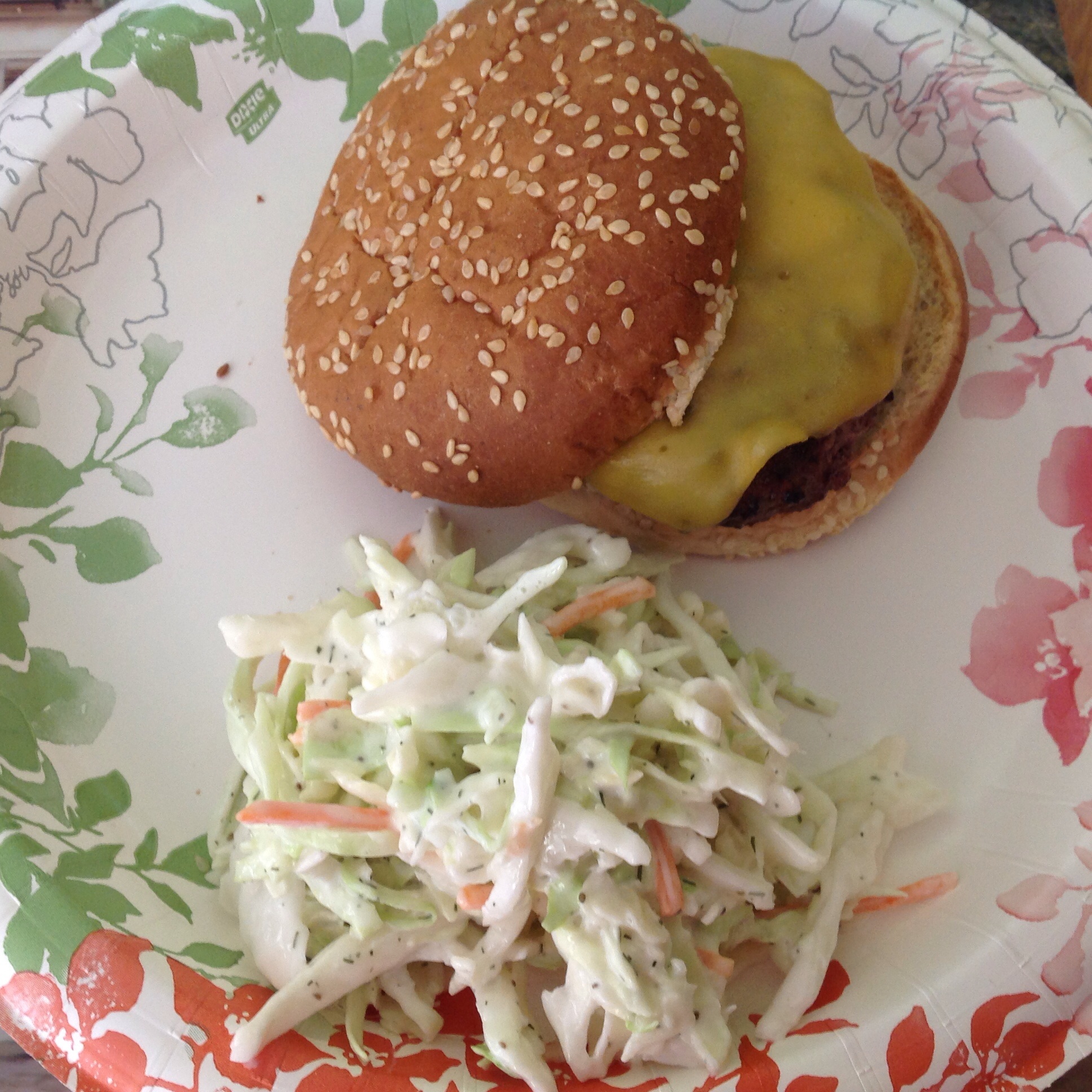 Cheeseburger & Cole Slaw | foodjourneysblog